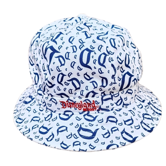 Disney | Accessories | Disneyland Disney Parks Bucket Hat Navy D Red ...